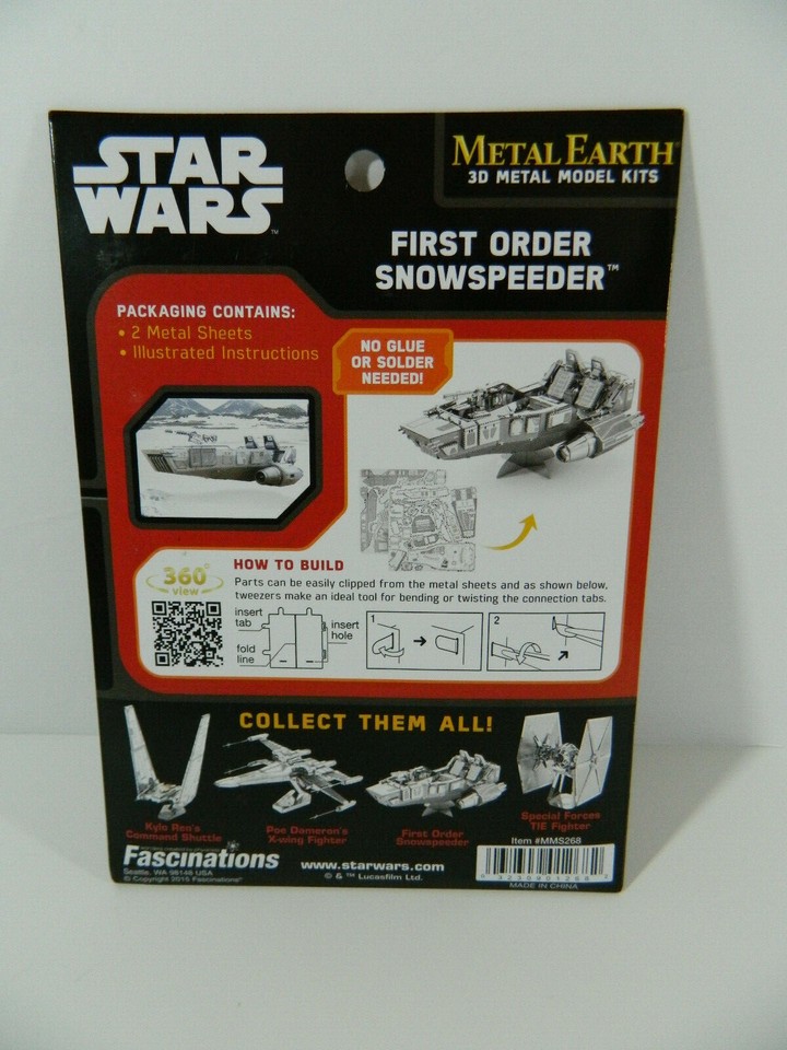 Fascinations - Metal Earth 3D Model Kit - Star Wars - First Order ...