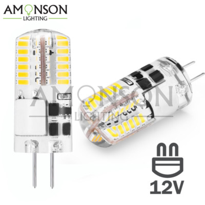 Amonson Lighting NEW G4 Bi-Pin Base 12V 3W 40mm Mini Tube COB Light ...