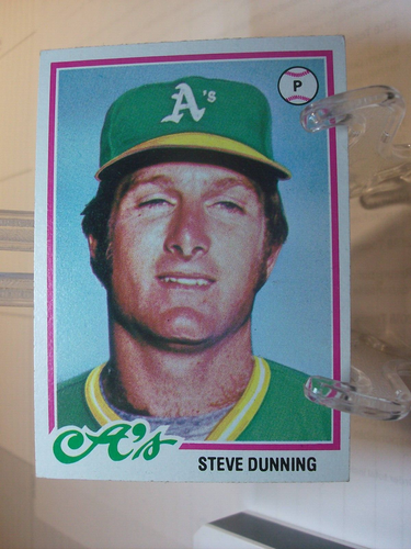 1978 Topps Baseball Card #647 - Steve Dunning - Oakland Athletics (81235) | eBay