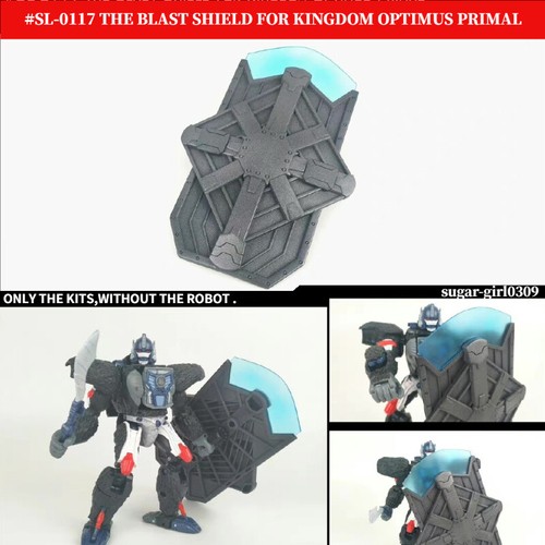 So Cool Blast Shield Upgrade Kit For Kingdom Optimus Primal Shockwave ...