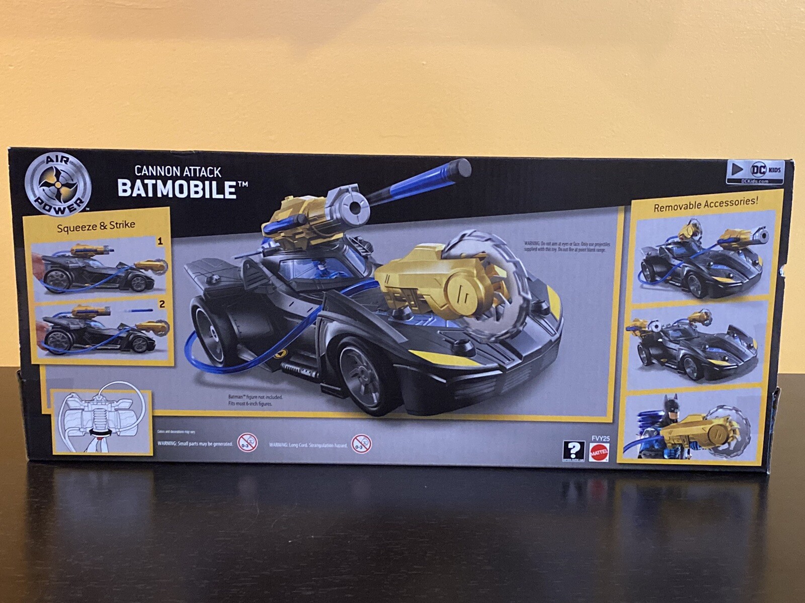 Batman Knight Missions Air Powered Cannon Attack Batmobile 16" Vehicle ...