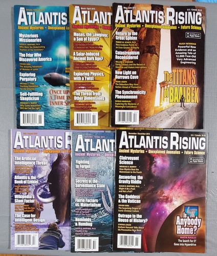 Atlantis Rising Magazine Lot of 6, #109, 110, 111, 112, 113, 114, 2015 ...