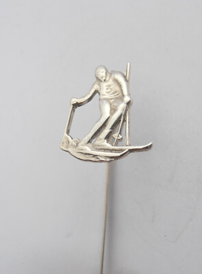 Skier: 925 Silver Bookmark - Page Marker Book - Ski - Slalom - Descent ...