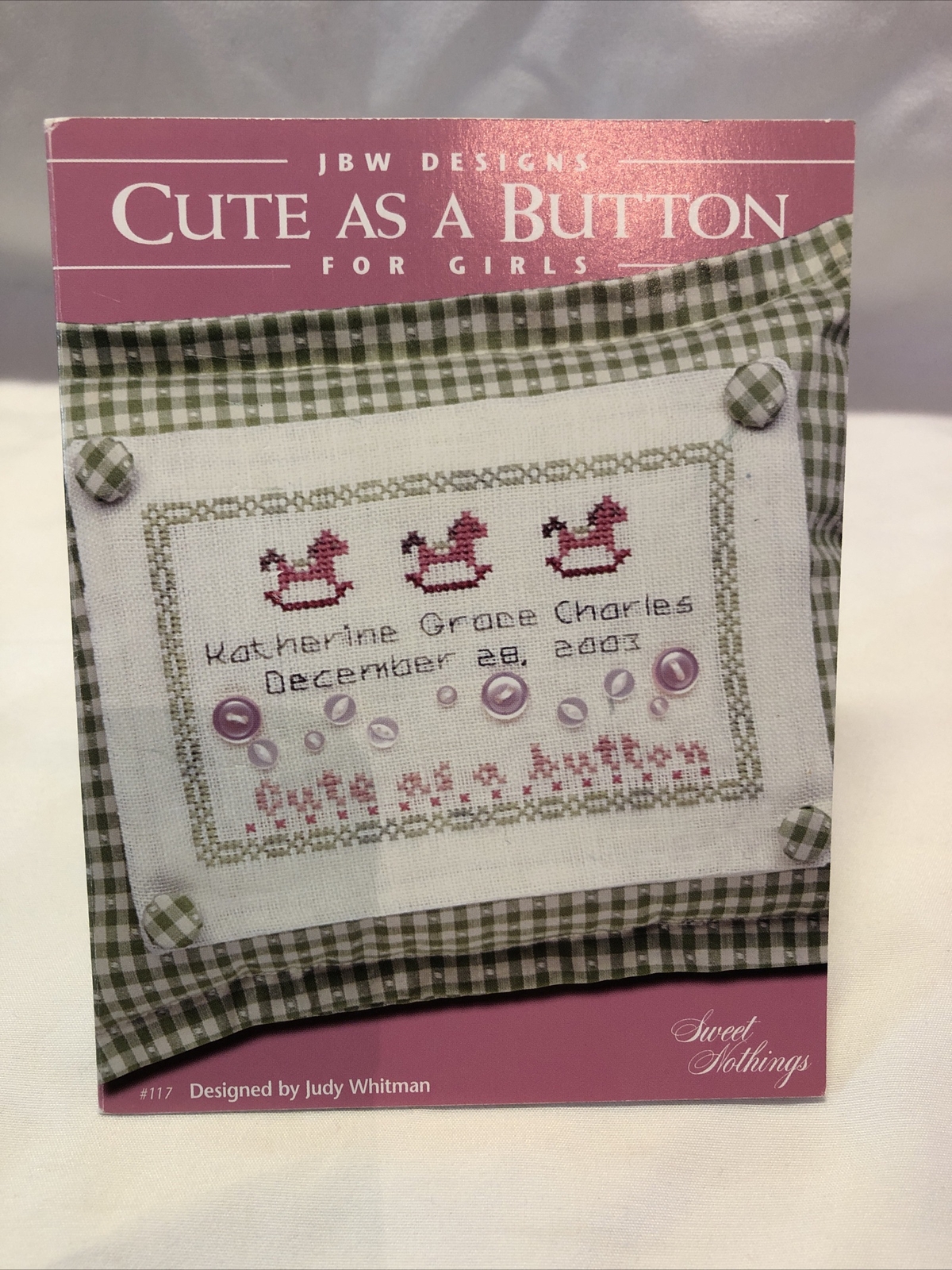2004 JBW Designs - Cute As A Button for Girls (Small Size) | eBay