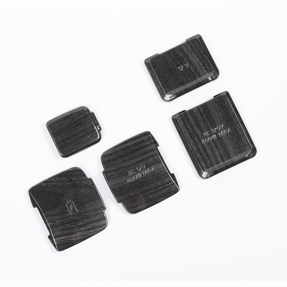 For 21-2023 Ford F150 Black Wood Interior Front+Rear Power/USB Socket ...