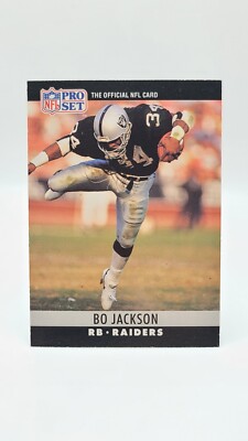 1990 Bo Jackson Pro Set Football Rookie Card RC #155 NFL Los Angeles ...