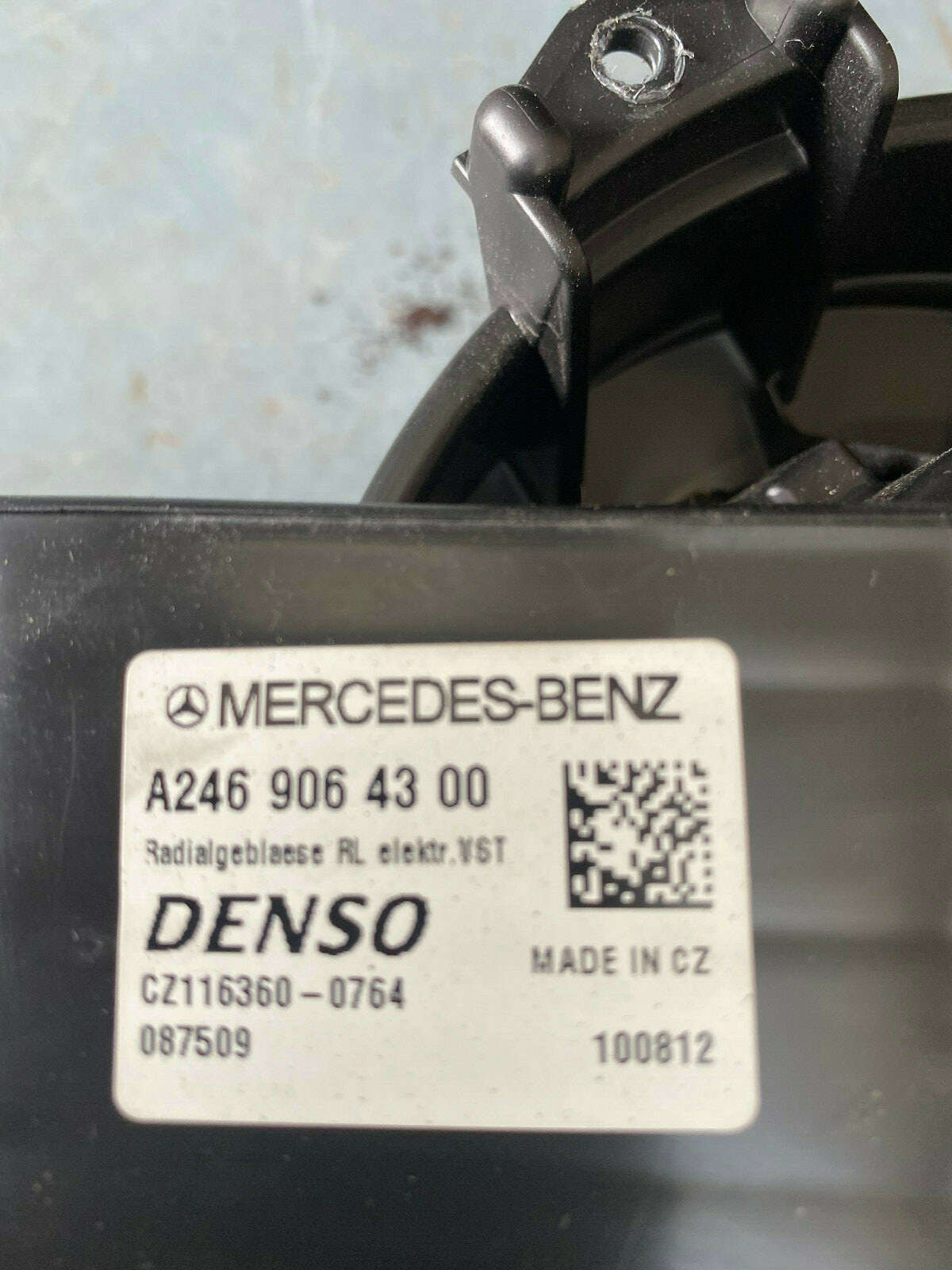 A2469064100 Mercedes B Class W246 heater AC motor blower fan resistor ...