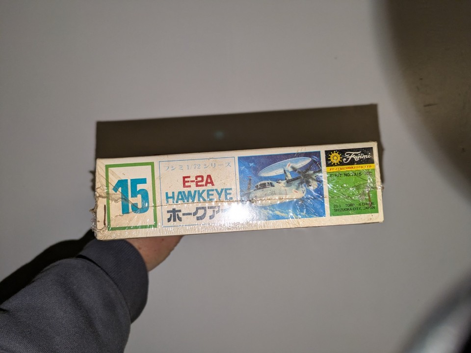 Vintage Fujimi Grumman E-2A Hawkeye US NAVY AWACS 1/72 Model Kit ...