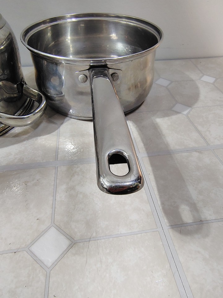 Maitre Chef 18-10 Stainless Steel 3 QT Sauce Pan & 5 QT Dutch oven (2 ...