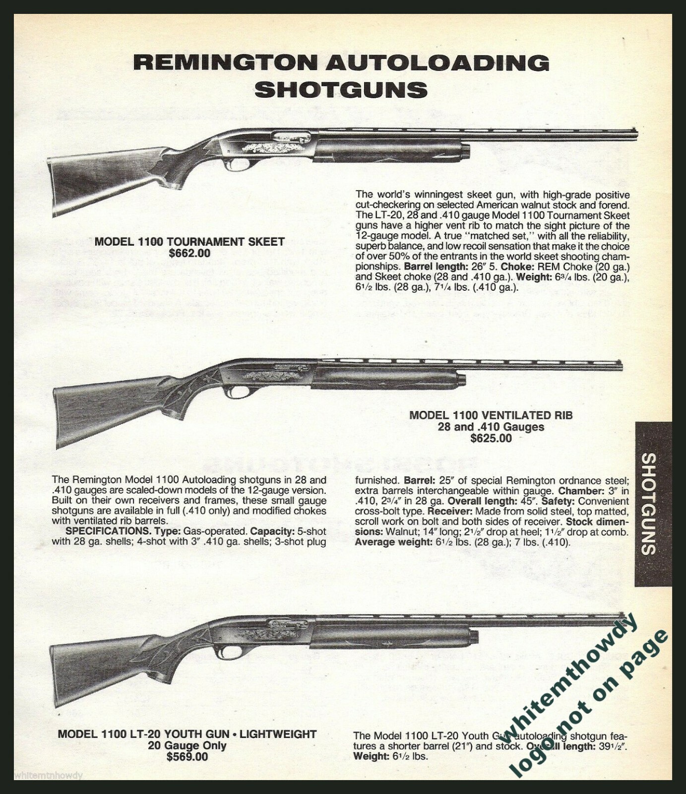 Remington 1100 20 Gauge Youth