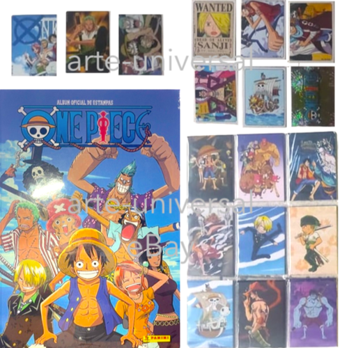 EMPTY ALBUM + COMPLETE FULL SET CARDS & STICKERS ONE PIECE Panini ...