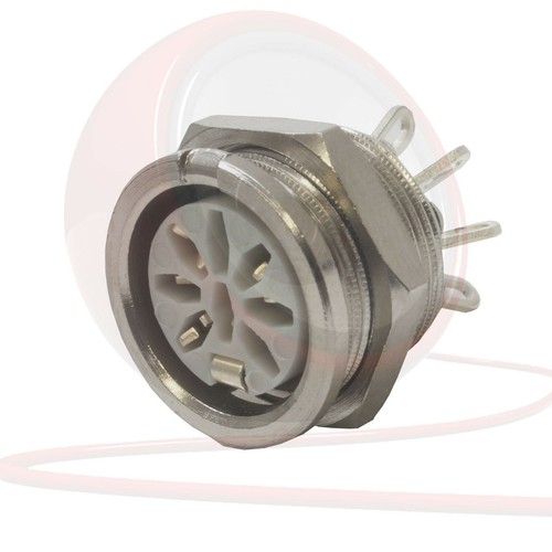 Deltron 8 Pin DIN Chassis Panel Mount. Female Connector | eBay