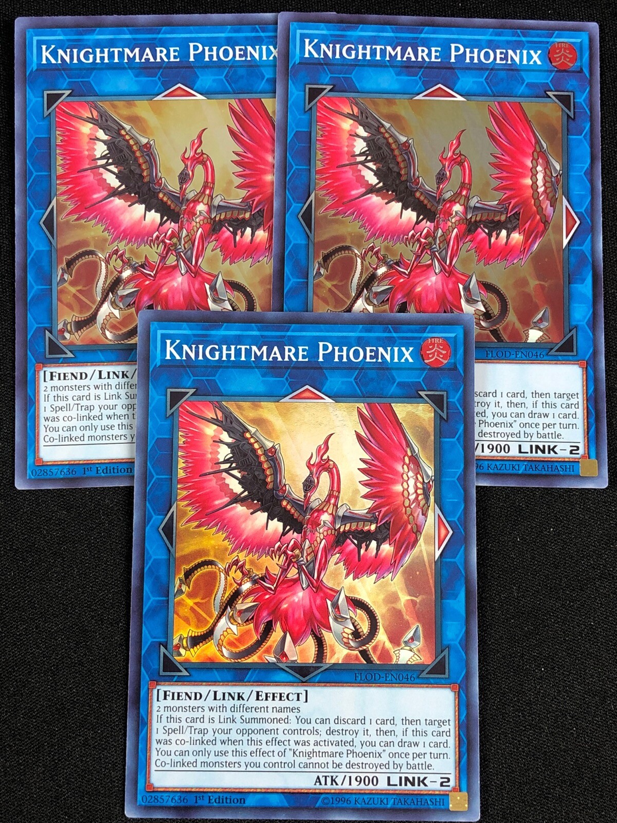 YUGIOH KNIGHTMARE PHOENIX FLOD-EN046 1ST SUPER X3 (NM) | eBay