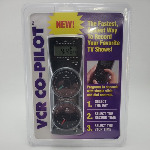 VCR CO-PILOT Timer Remote Record Your Favorite TV Shows Works On All ...