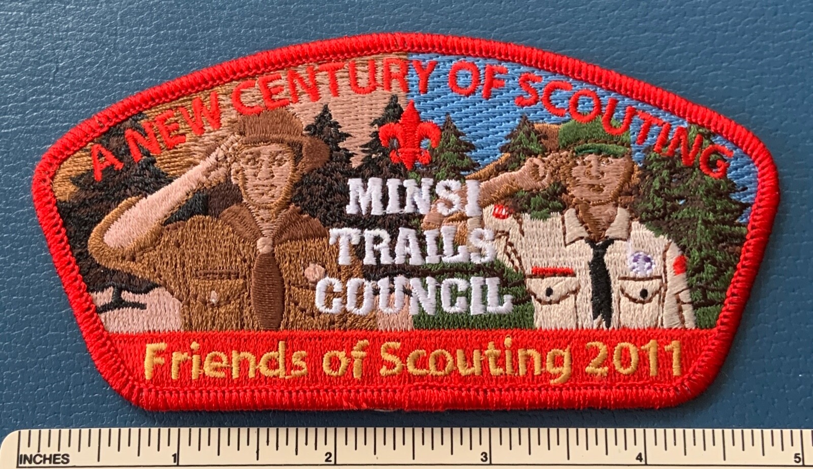 2011 MINSI TRAILS COUNCIL Boy Scout Friends of Scouting PATCH CSP FOS ...