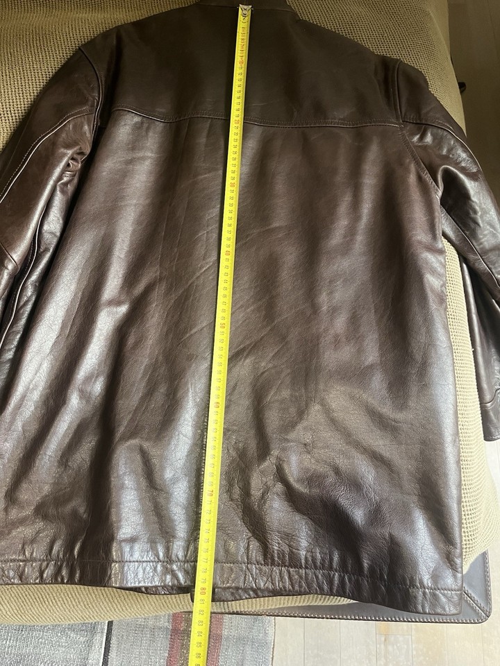Gap Vintage 2000's Brown Heavy Leather Jacket Like New | eBay