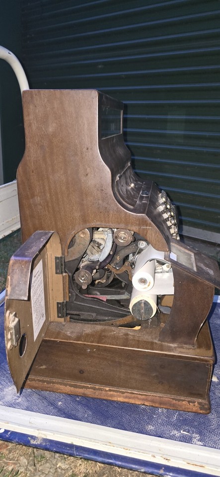 *ANTIQUE National Cash Register - 1940’s WOOD BASE MODEL # 1090 | eBay
