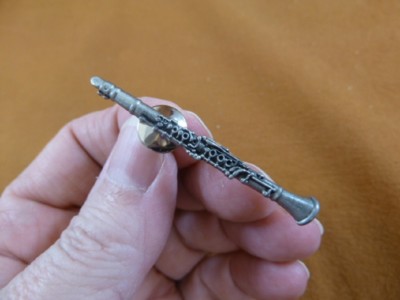 M211-AA Mini Buffet CLARINET Pewter jewelry Tac Pin BROOCH Hat Lapel ...