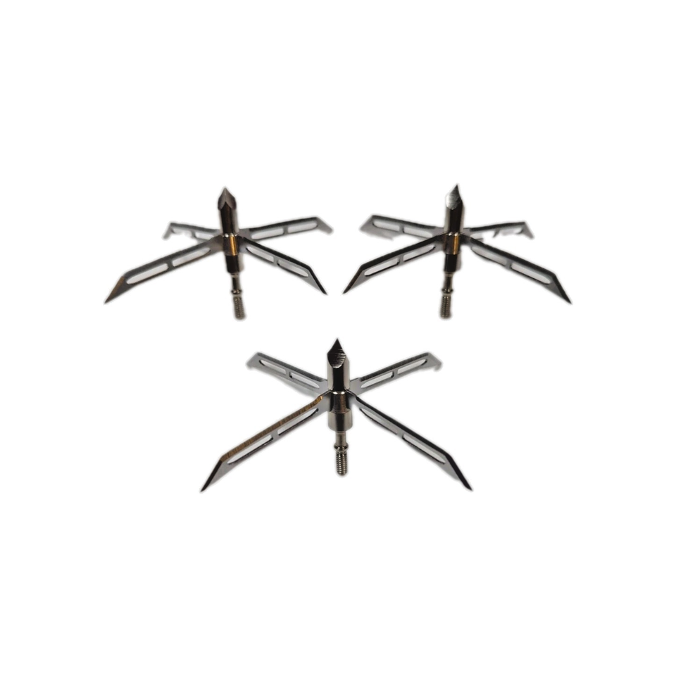 Turkey Head Broadheads 160 Grain 4" Cutting Dia Archery Arrowhead Fix4 ...