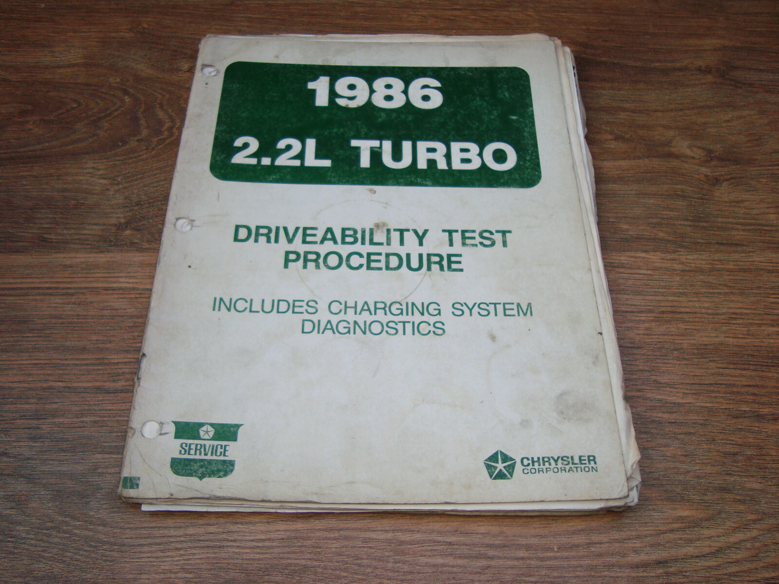 1986 Chrysler 2.2L Turbo Driveability Test Procedure PWIO | eBay
