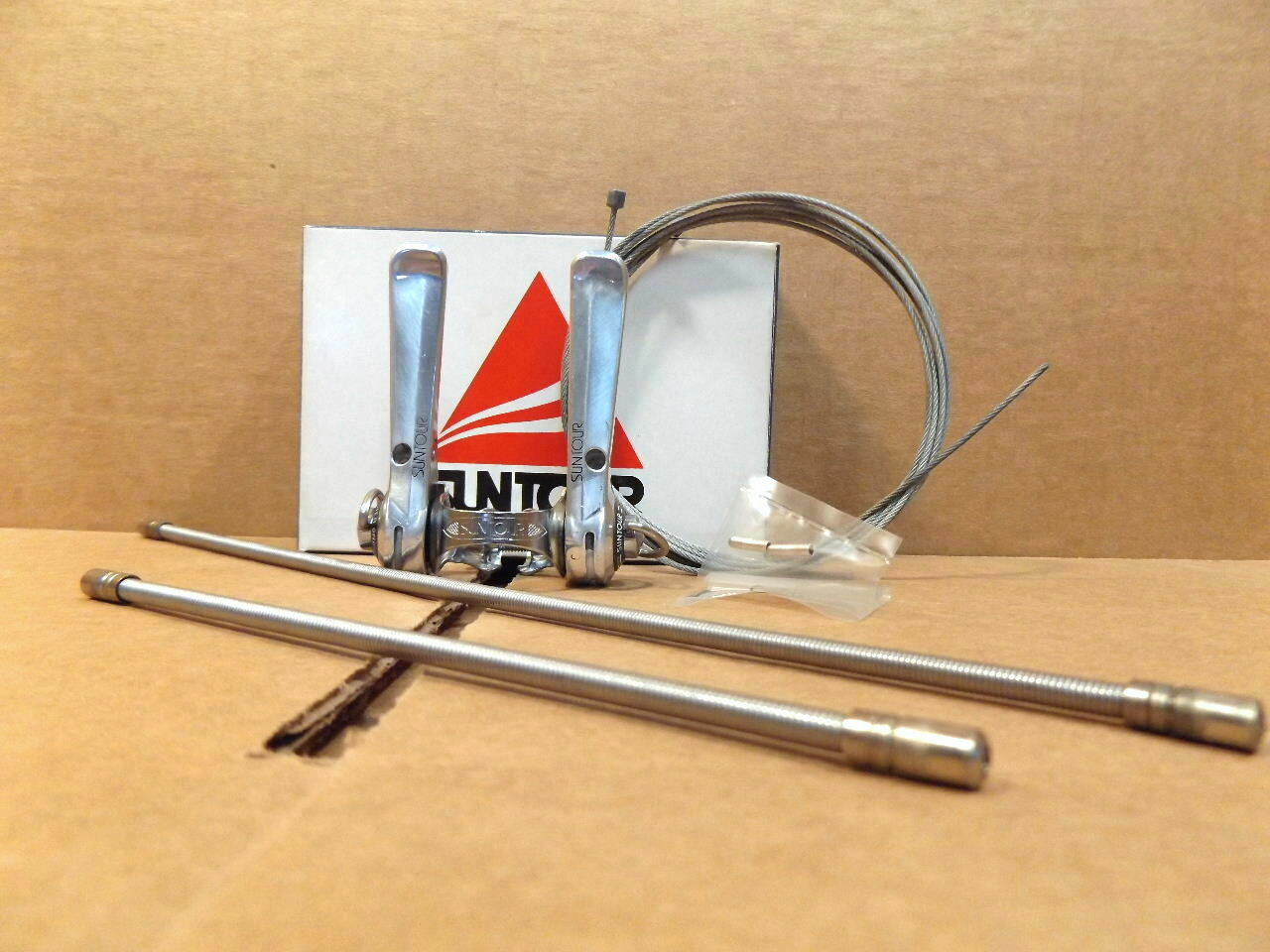 New-Old-Stock Suntour Sprint Down Tube Shifters...Clamp-On Model LD ...