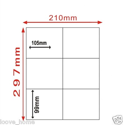 Label Paper 40 Sheets A4 - 2x2 Labels Per Sheet For Mailing & Office ...