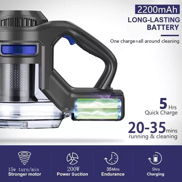 Original MOOSOO 22V 3.5Ah BATTERY XL-618A XL-618 Cordless Vacuum ...