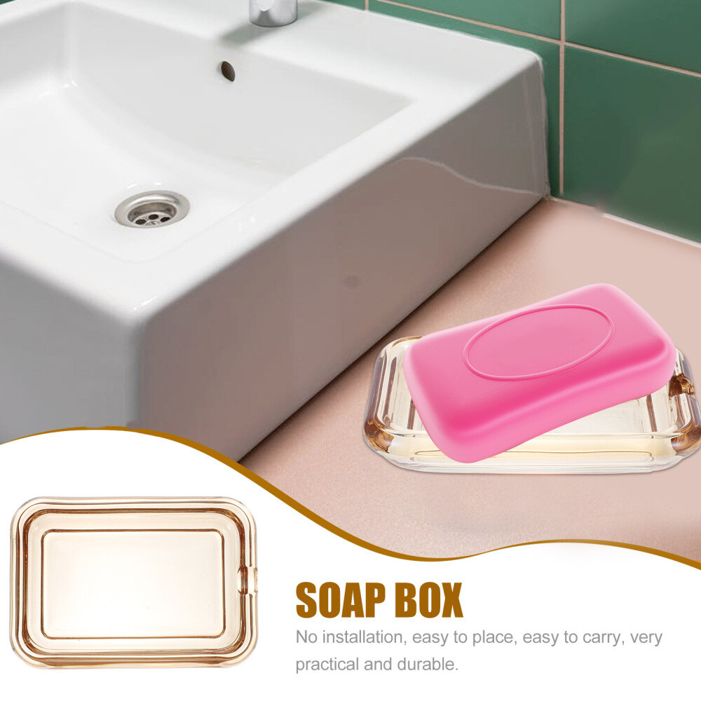 Transparent Soap Box Wear-resistant Dish Sponge Holder Decorate | eBay