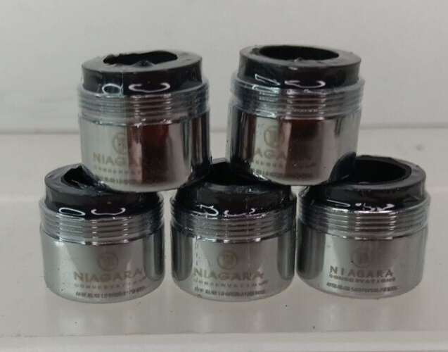 Lot of 5 (five) Niagara Chrome Faucet Aerator A112.18.1M (1.0 GPM 3.8 ...