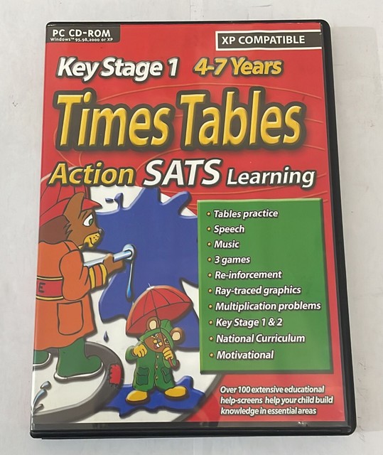 Idigicon Action SATS Learning Times Tables Key Stage 1 4-7 Years for ...