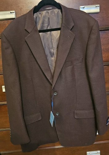 MANTONI SPORT SUITONI SPORT SUIT JACKET 48L SUPER 140'S WOOL BROWN ...