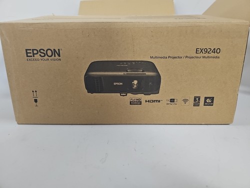 Epson Pro H978A 3LCD Full HD 1080p 4000 Lumen Wireless Projector EX9240 ...