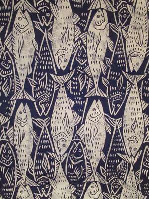 Bimini Bay interlocking fish Escher button-front shirt size XL | eBay