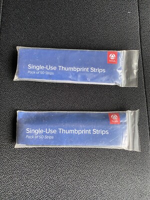 NNA - Single Use Thumb-print Strips For Notary Fingerprint 2 Pack 100 ...