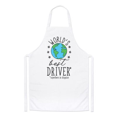 World's Best Driver Chefs Apron Funny Joke Favourite Racing Car Cooking ...
