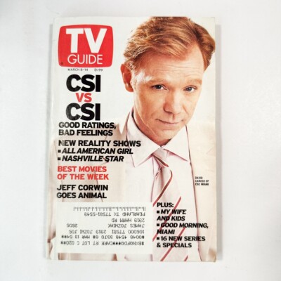 TV GUIDE March 8-14 2003 CSI - David Caruso | eBay