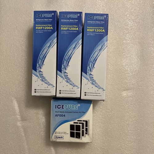 Golden Icepure RWF1200A Refrigerator Water Filter (3) GP-AF004 Air ...