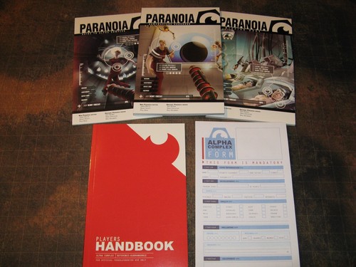Paranoia RPG Ultraviolet Edition [white] boxed set Mongoose Publishing ...