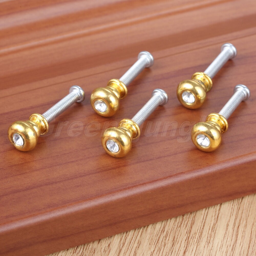 Retro Rhinestone Drawer Pull Cabinet Knobs Furniture Jewelry Box Handle ...