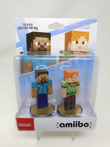 Steve & Alex Amiibo Super Smash Bros Nintendo Brand New & Factory ...