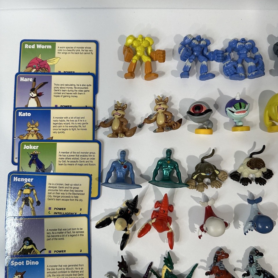1999 Monster Rancher 1.5" Near Complete Mini Figure Set of 61 T.C.D.T ...