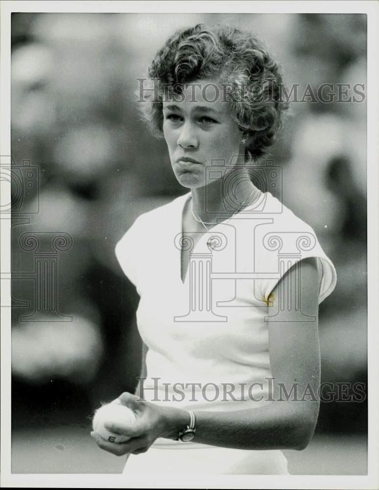 1978 Press Photo Tennis Player Pam Shriver of Maryland at Match in New ...