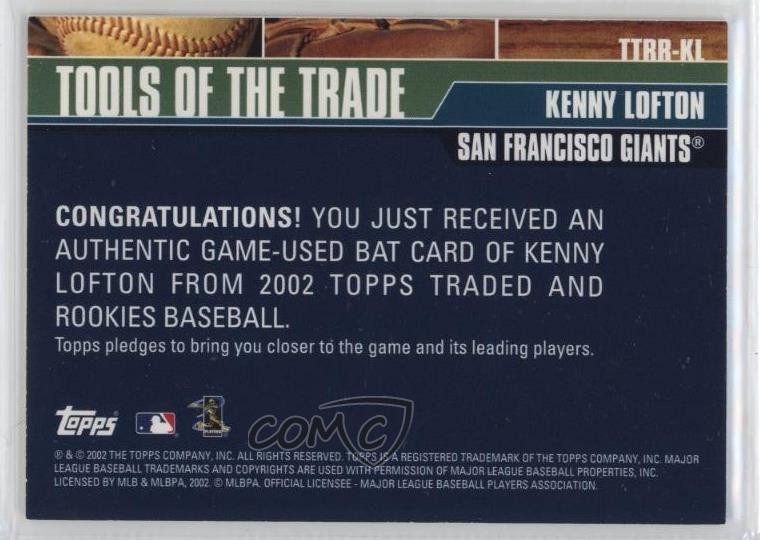2002 Topps Traded Tools of the Trade Relics Kenny Lofton #TTRR-KL | eBay