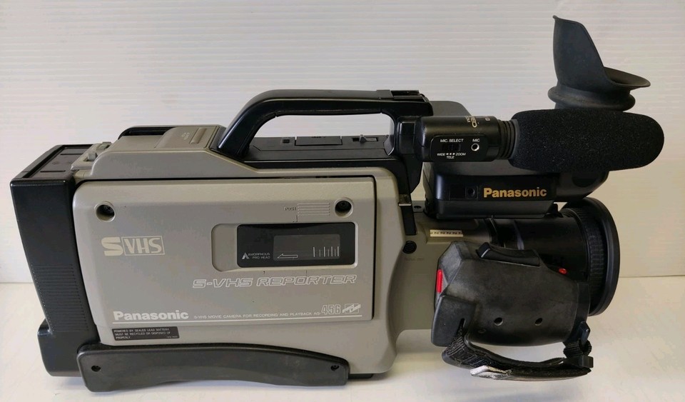 Panasonic S-VHS Reporter AG-456UP Professional Movie Camera Camcorder ...
