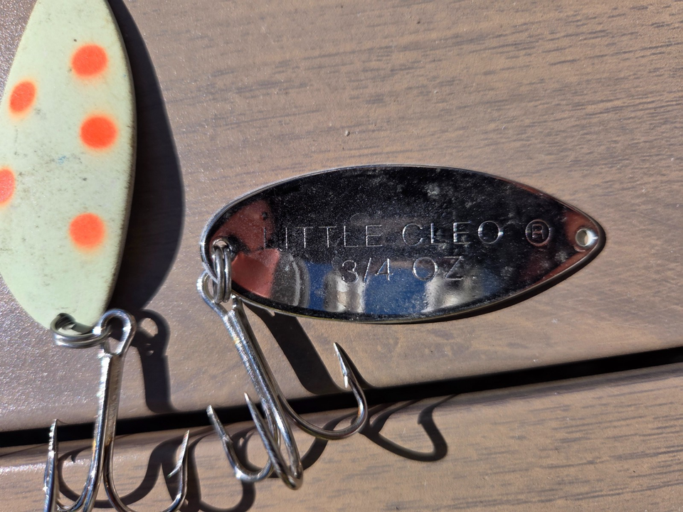 ACME LITTLE CLEO and Bass Pro Shop SPOONS 3/4 OZ 12 total lures Trout ...