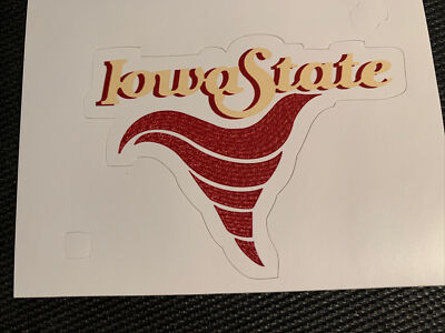 Iowa State Cyclones Sticker Team College NCAA Color Logo 3.4" x 2.5" | eBay