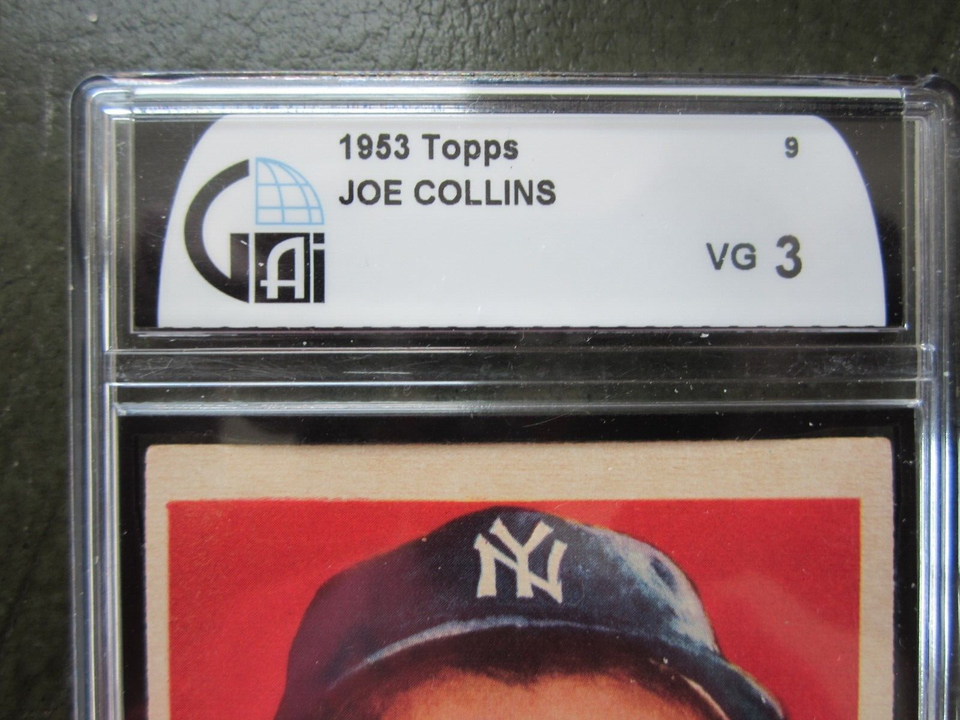 1953 Topps - #9 Joe Collins - New York Yankees - GAI VG 3 | eBay