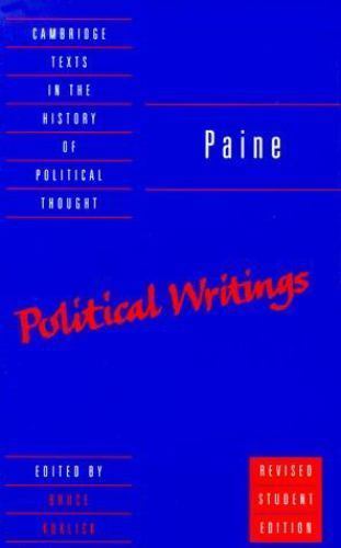 Cambridge Texts in the History of Political Thought Ser.: Paine ...