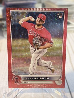 2022 Chase Silseth Topps Update Red Foil Rookie Card RC Color Match ...