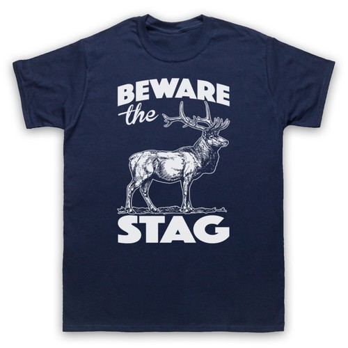 BEWARE THE STAG STAG DO SLOGAN TOUR GROOM FUNNY MENS & WOMENS T-SHIRT ...